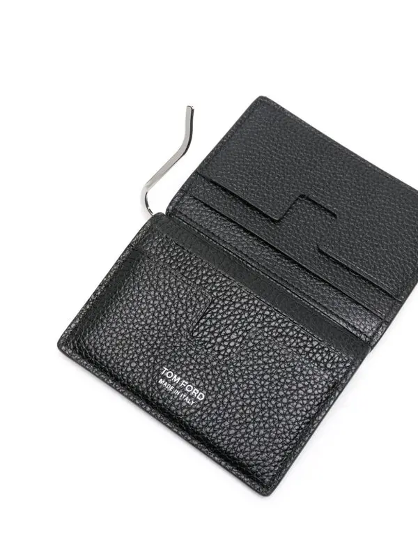 TOM FORD Money-clip Leather Wallet - Black