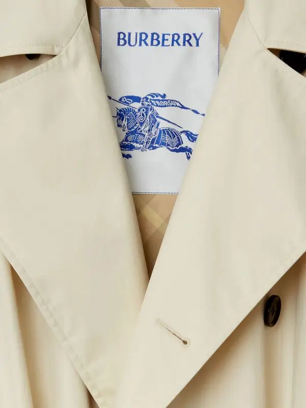 Burberry Double-breasted Cotton Trench Coat - Neutrals