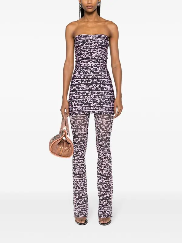 KNWLS Skinn Blossom-print Mini Dress