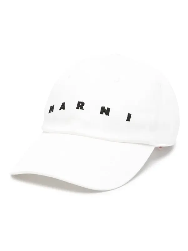 Marni Logo-embroidered Organic Cotton Cap