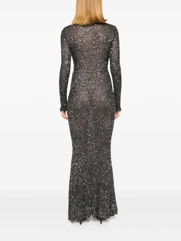 Balenciaga High-neck Maxi Dress