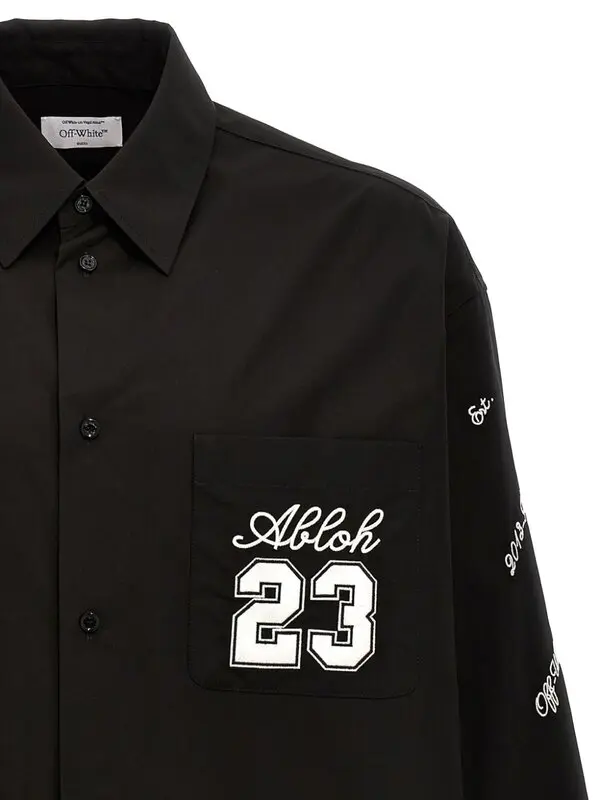 Off-White 23 Heavycot Cotton Overshirt - Black