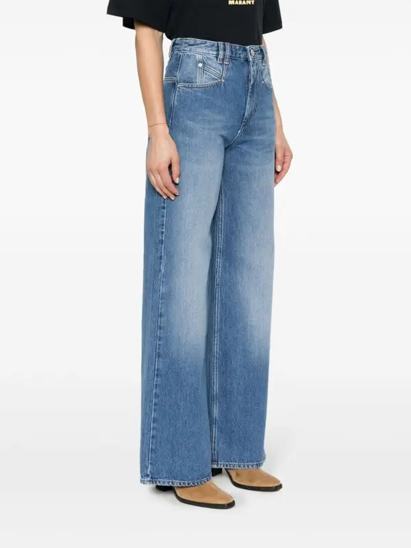 Isabel Marant Étoile Lemony Wide-leg Jeans