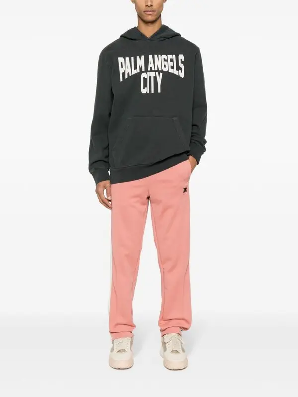 Palm Angels Logo Embroidered Track Pants - Pink