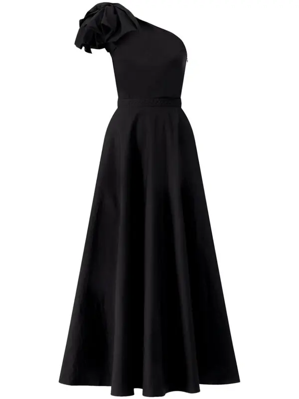 Giambattista Valli One-shoulder Maxi Dress - Black