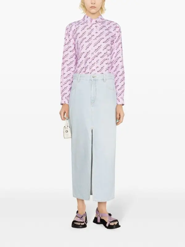 Kenzo X Verdy Logo-print Cotton Shirt - Pink