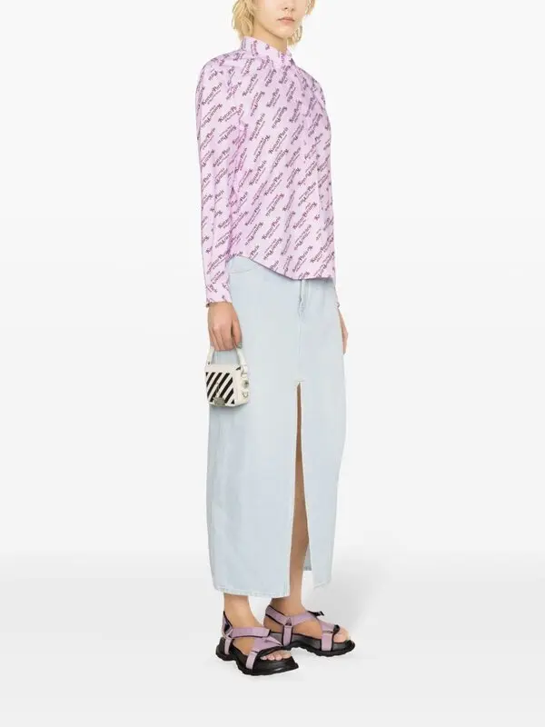 Kenzo X Verdy Logo-print Cotton Shirt - Pink