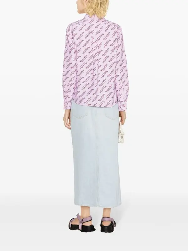 Kenzo X Verdy Logo-print Cotton Shirt - Pink