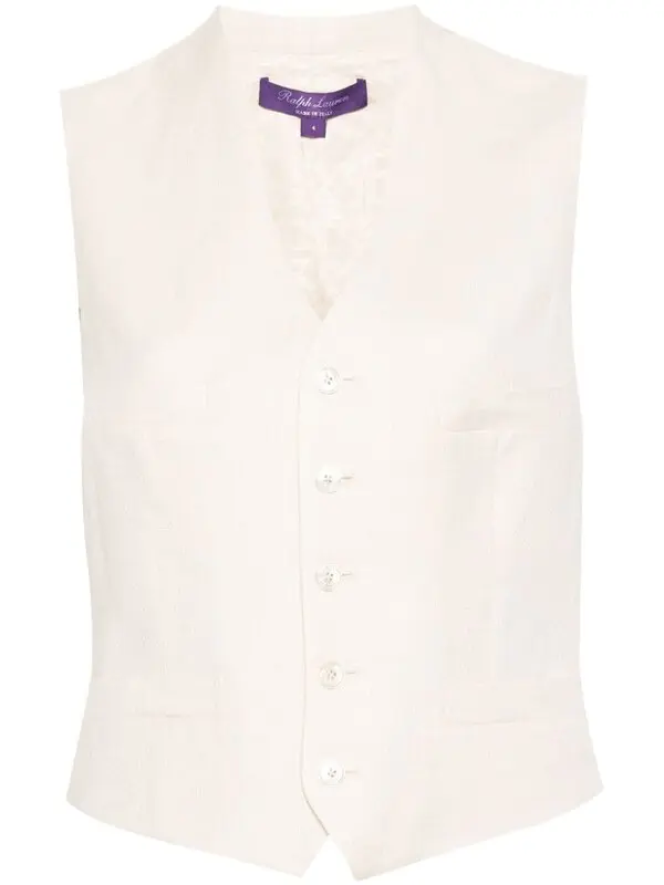 Ralph Lauren Logo-jacquard Vest - Neutrals