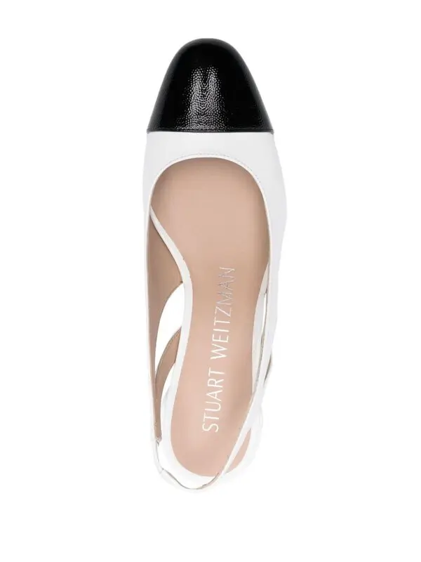 STUART WEITZMAN Sleek Slingback 60mm Pumps - White