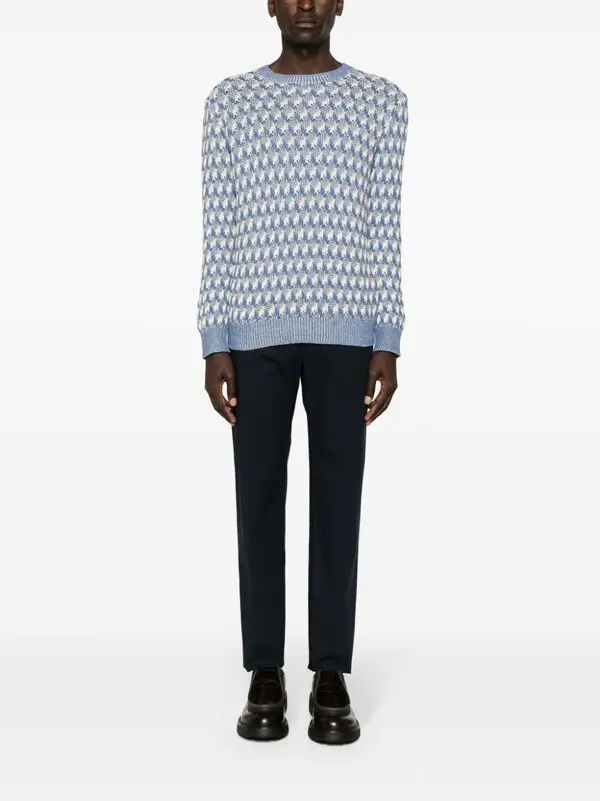Etro Press-crease Cotton Trousers