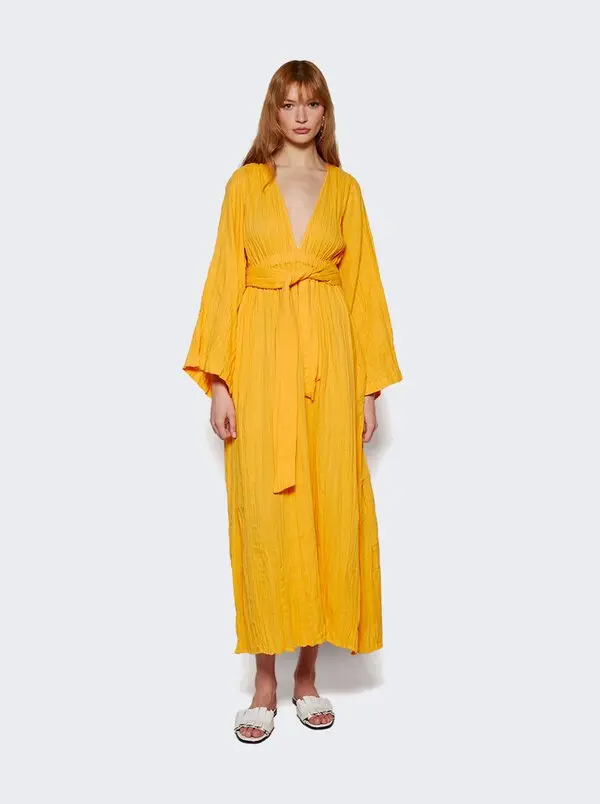 Mara Hoffman Blair A-line Dress - Yellow