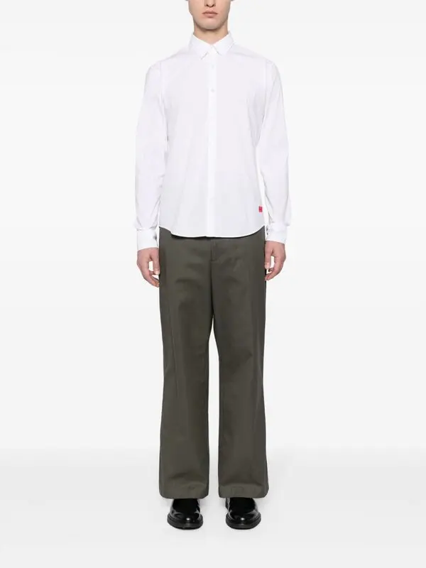 Hugo Logo-embroidered Cotton Shirt