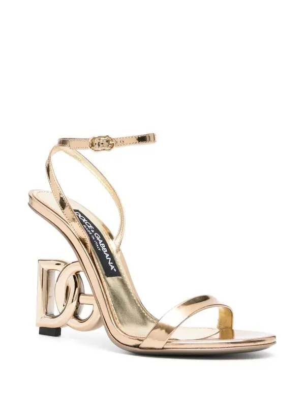 Dolce & Gabbana Keira 105mm Sandals - Gold