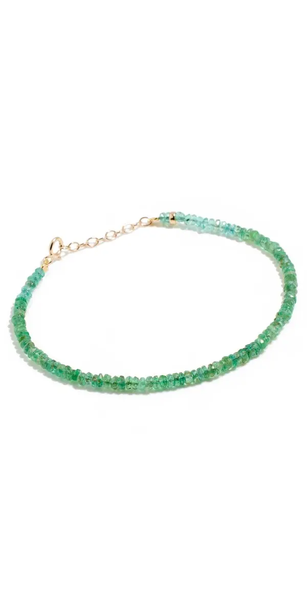 Jia Jia 14k Gold Emerald Bracelet - May - Emerald