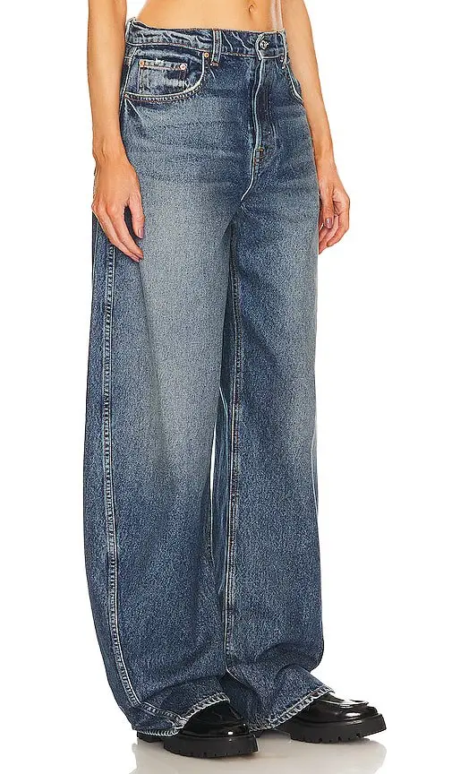 GRLFRND Paola Barrel Leg Jeans - Austin