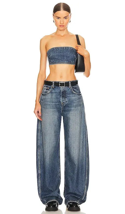 GRLFRND Paola Barrel Leg Jeans - Austin