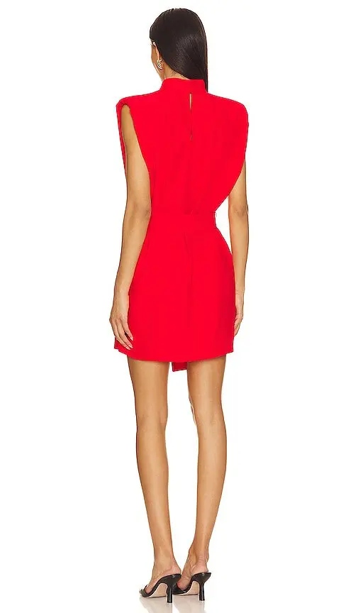 Amanda Uprichard Cleary Mini Dress - Crimson