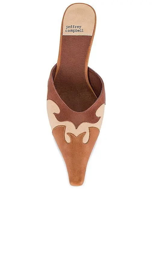 Jeffrey Campbell Dilettante Mule In Beige