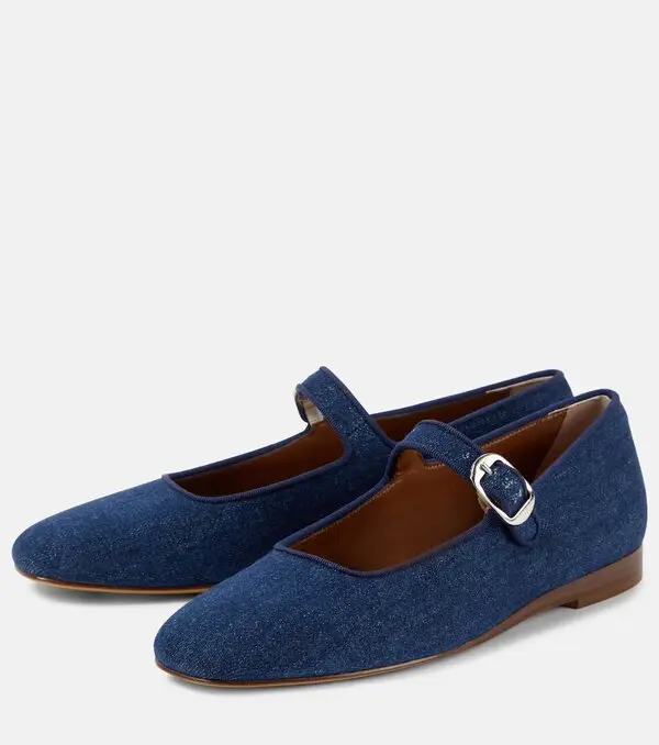 Le Monde Beryl Denim Ballet Flats
