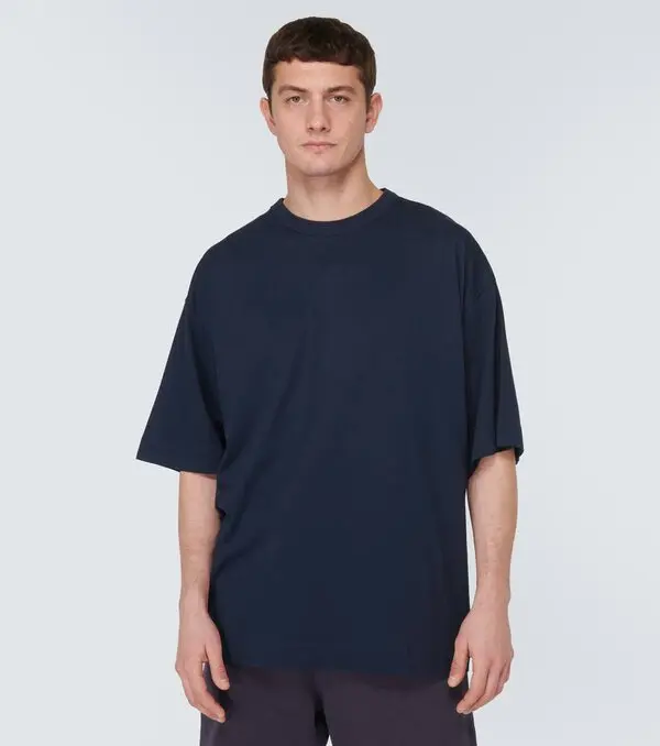 Dries Van Noten Cotton Jersey T-shrit - Blue
