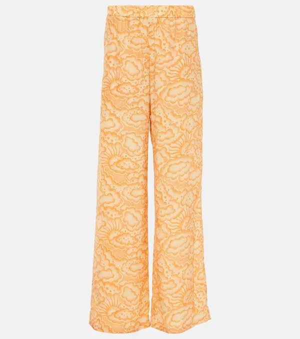 Stella McCartney Mid-rise Silk Pants