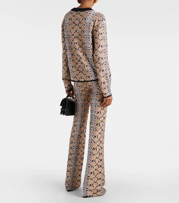 Balmain Snake-effect Jacquard Sweater