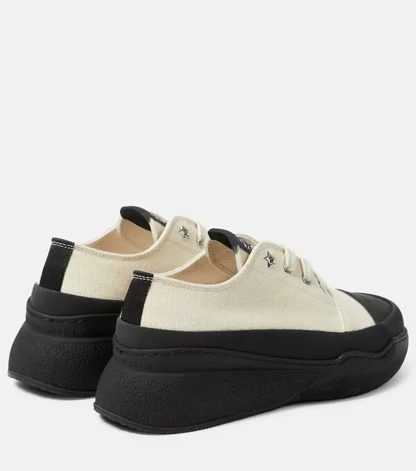 Stella McCartney Loop Canvas Platform Sneakers - Black