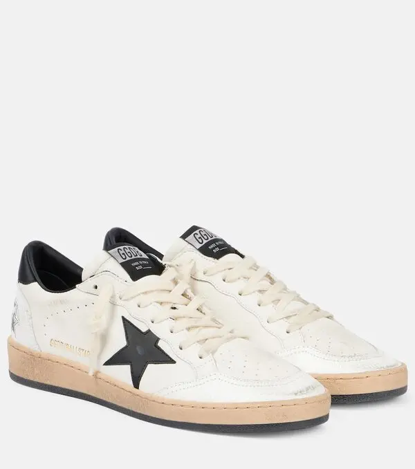 GOLDEN GOOSE Ball Star Leather Sneakers - White