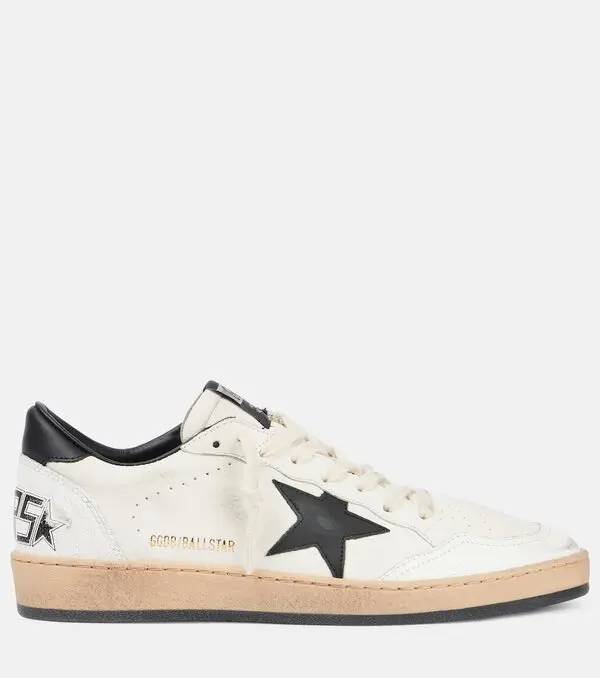 GOLDEN GOOSE Ball Star Leather Sneakers - White