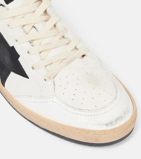 GOLDEN GOOSE Ball Star Leather Sneakers - White