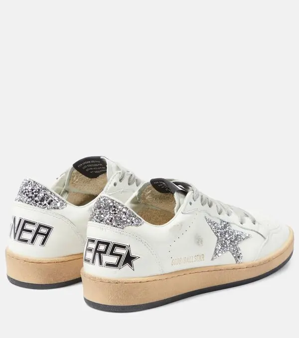 GOLDEN GOOSE Ball Star Leather Sneakers - White