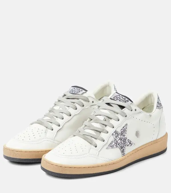 GOLDEN GOOSE Ball Star Leather Sneakers - White