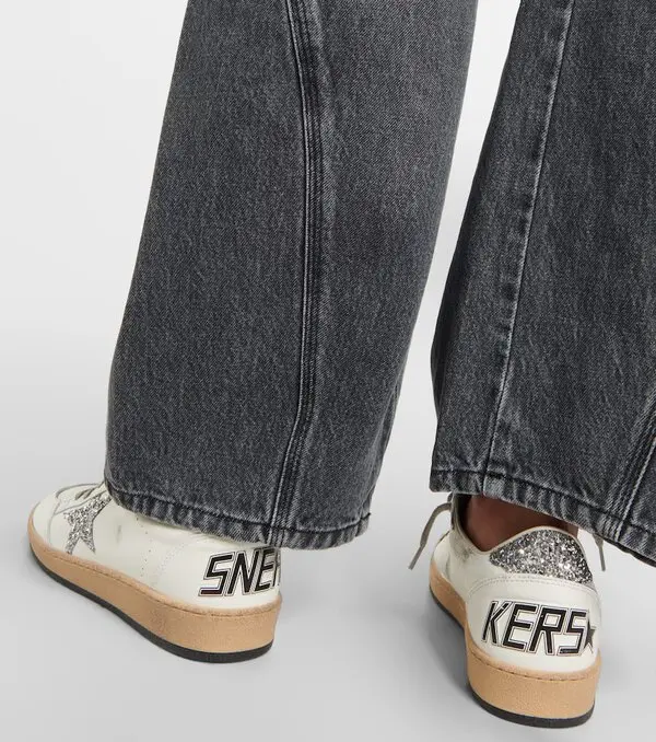 GOLDEN GOOSE Ball Star Leather Sneakers - White