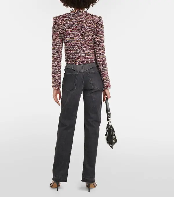 Isabel Marant Gradilia Cropped Jacket - Purple