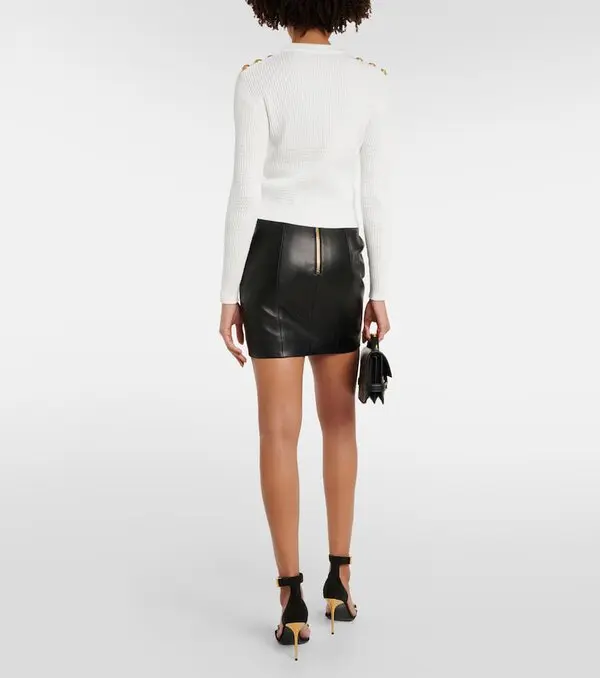 Balmain Embellished Knitted Top