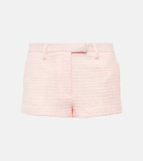 Alessandra Rich Sequined Tweed Shorts
