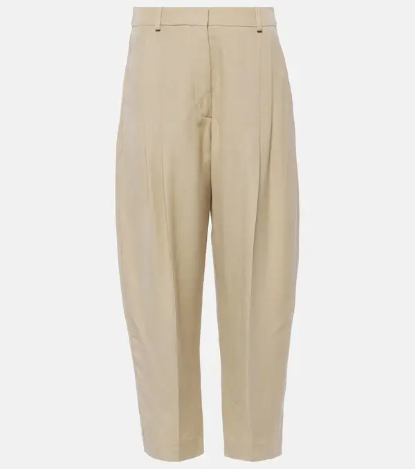 Stella McCartney Iconic Cropped Pants - Beige