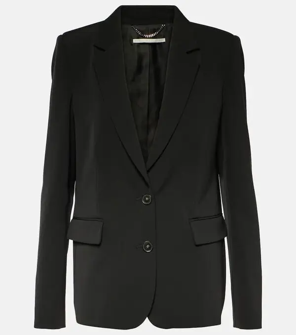 Stella McCartney Single-breasted Wool-blend Blazer - Black
