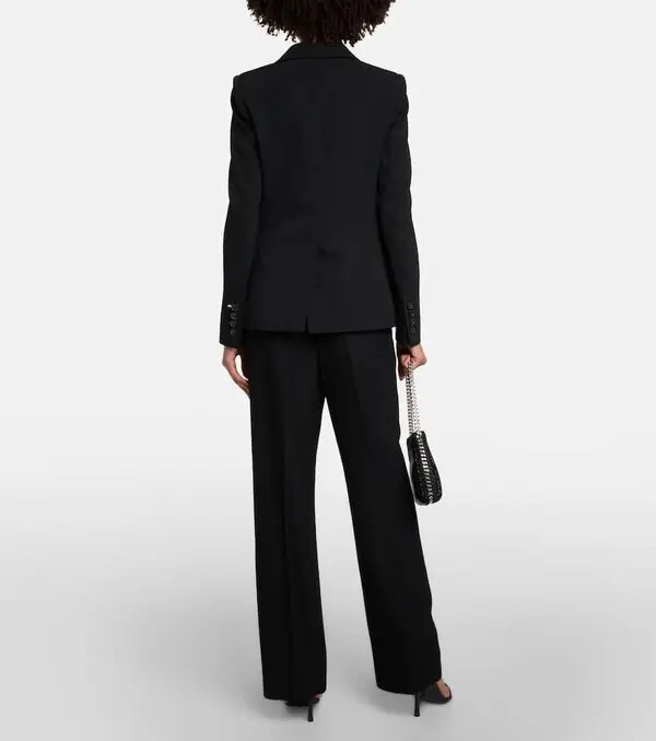 Stella McCartney Single-breasted Wool-blend Blazer - Black