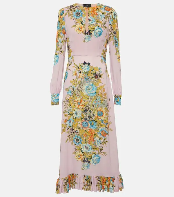 Etro Floral Print Minidress