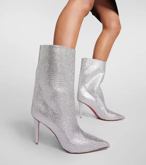 CHRISTIAN LOUBOUTIN Astrilarge Strass Ankle Boots