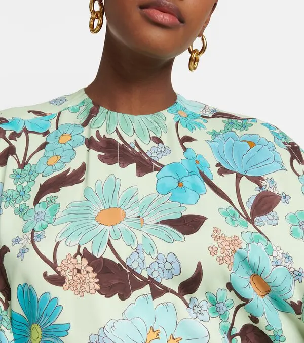 Stella McCartney Caped Maxi Dress - Multicoloured