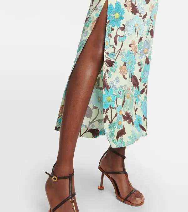 Stella McCartney Caped Maxi Dress - Multicoloured