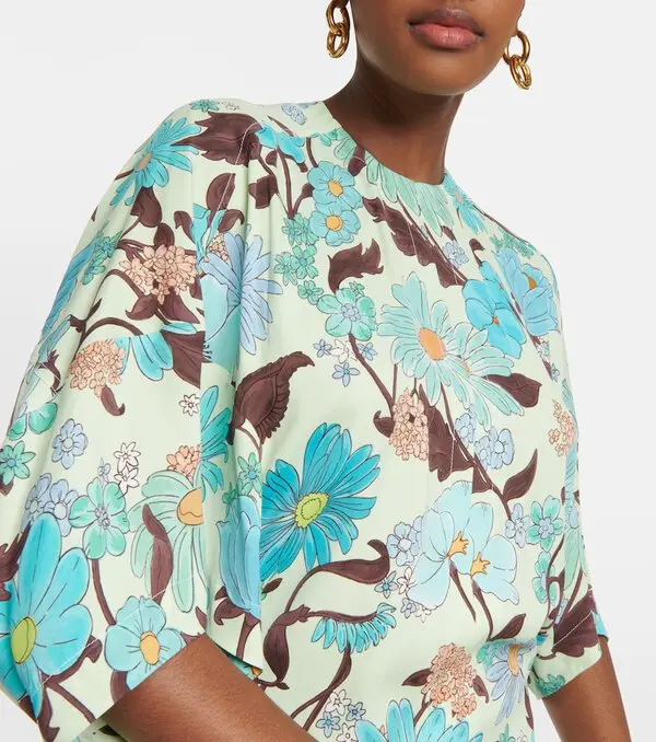 Stella McCartney Caped Maxi Dress - Multicoloured