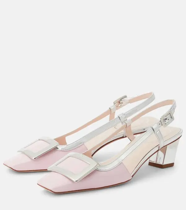 ROGER VIVIER Belle Vivier Slingback Pumps - Pink