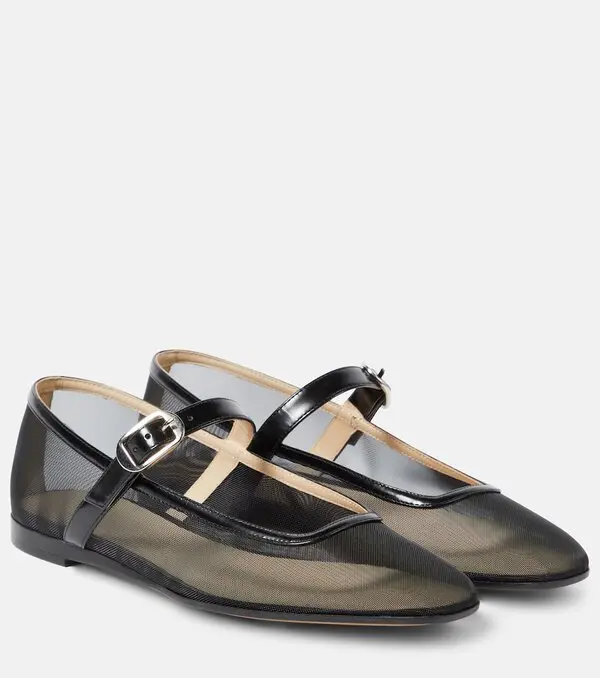 Le Monde Beryl Mesh Flats - Black