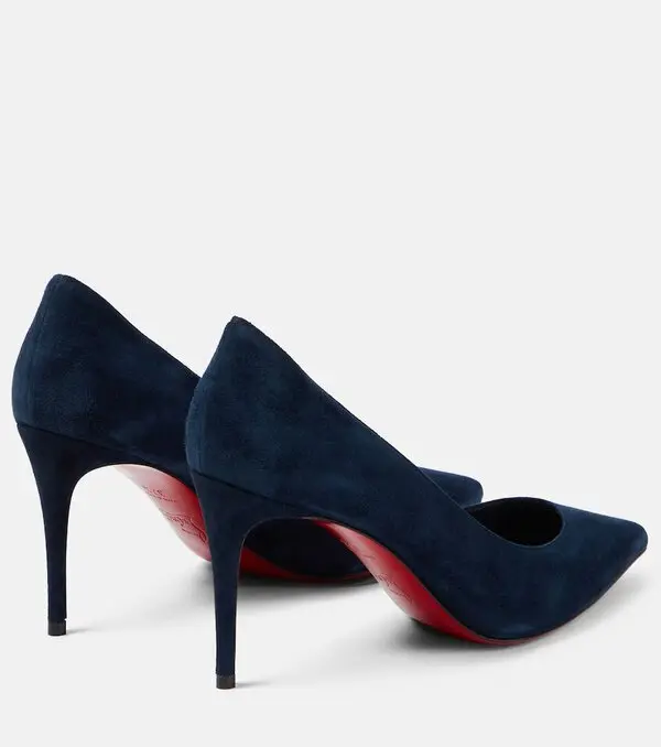 CHRISTIAN LOUBOUTIN Kate Suede Pumps - Blue
