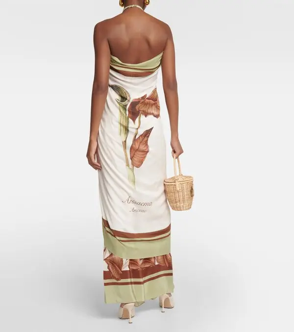 ADRIANA DEGREAS Arisaema Halterneck Top