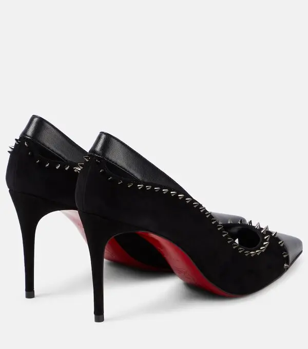 CHRISTIAN LOUBOUTIN Duvette Spikes 85 Leather Pumps
